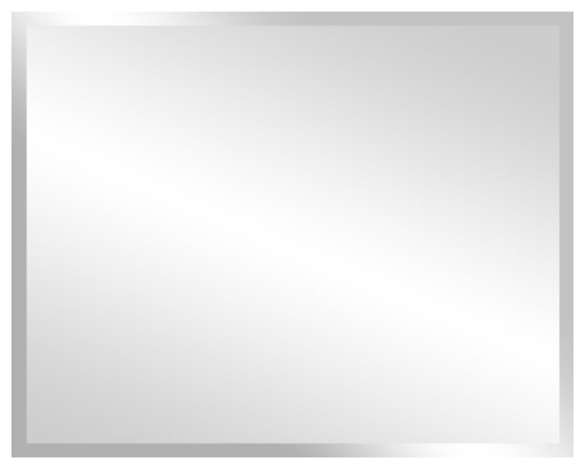 29, Rectangular Frameless Mirror - Contemporary - Bathroom Mirrors - by ...