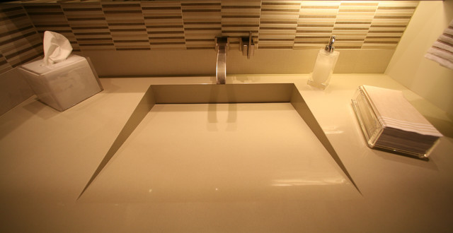 Slot Drain Custom Sink - Contemporary - Bathroom - Portland - by ...