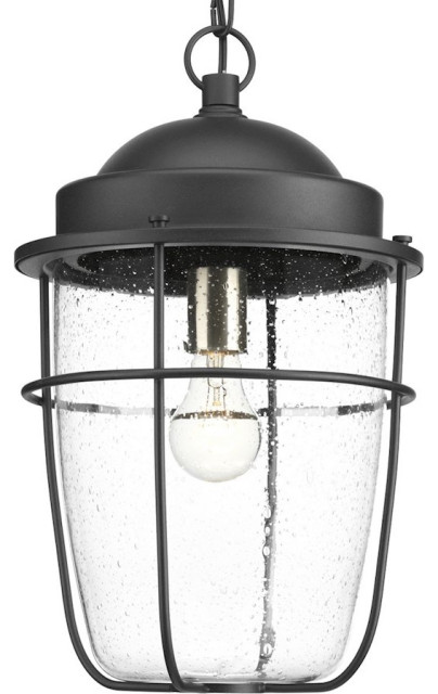 Progress Lighting Holcombe Hanging Lantern, Black, P550025-031 - Beach ...