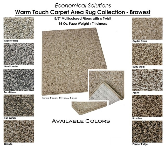 Warm Touch Carpet Area Rug Collection Browest, Multicolor Fibers with a ...