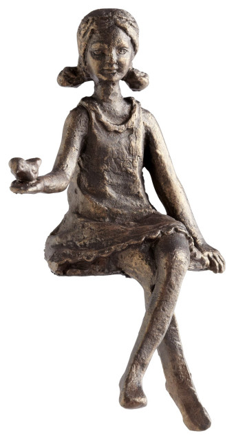 Girl Shelf Figurine by Cyan - Contemporary - Decorative Objects And ...