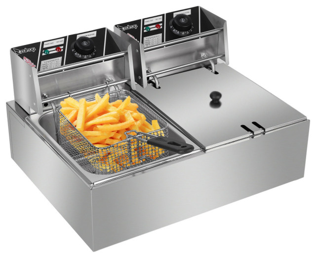 Kitchen 5000W Countertop Electric Deep Fryer - Contemporary - Deep ...