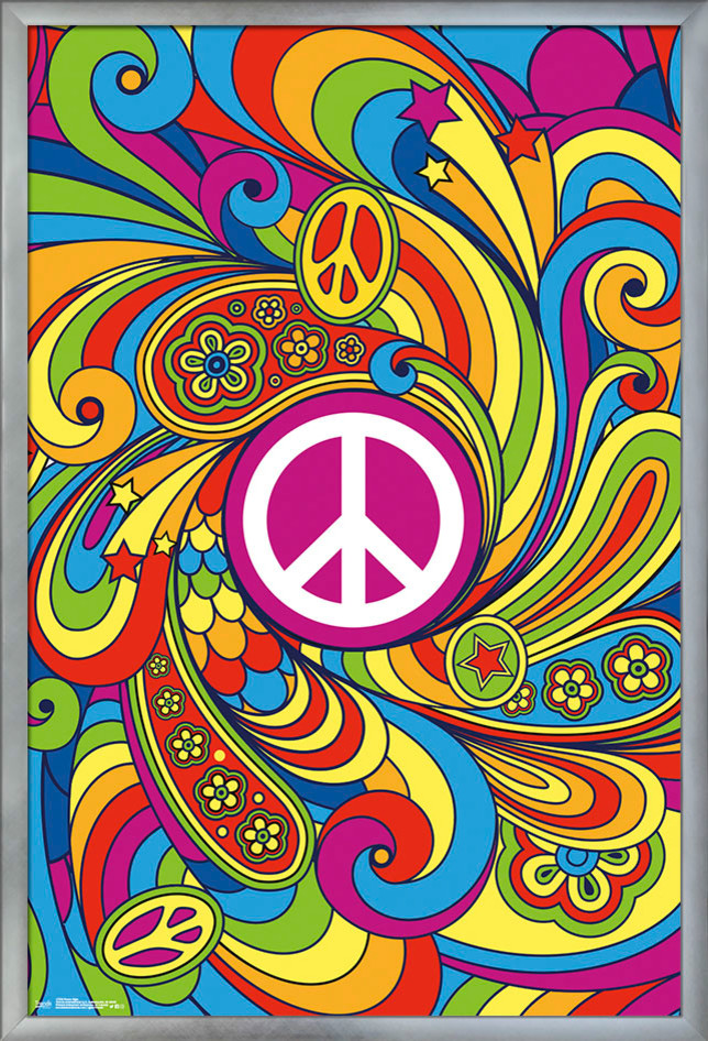 Peace Sign Poster, 24.25"x35.75" - Contemporary - Prints And Posters ...