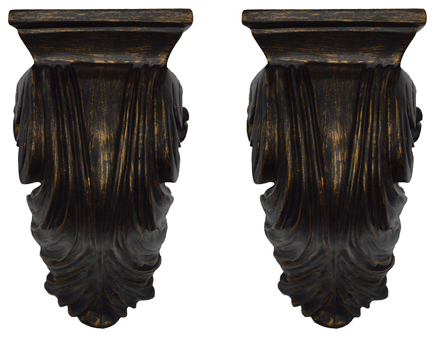 Cameau Drapery Sconce, 2" Diameter, Set of 2 - Traditional - Window ...