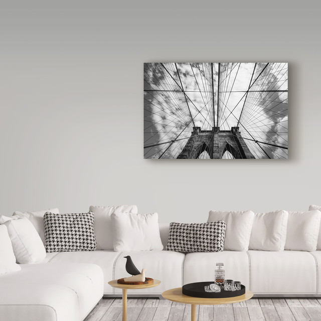 Susumu Nihashi 'The Bridge' Canvas Art, 32"x22" - Contemporary - Prints And Posters - by ...