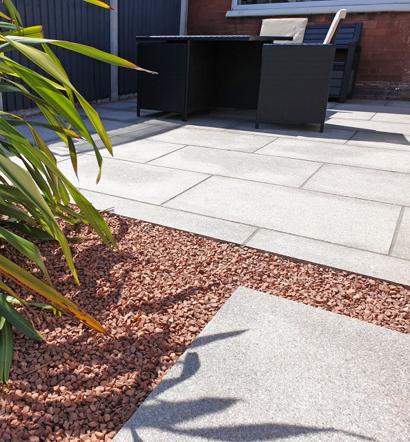 Pink Granite Paving - Contemporary - Patio - Hertfordshire - by Nustone ...