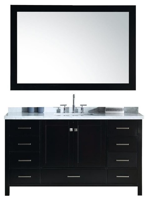 Ariel Cambridge 61" Vanity - Transitional - Bathroom Vanities And Sink ...