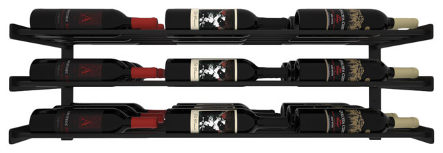 VintageViewÂ® 27 Bottle Three Row Wine Wall - Contemporary - Wine Racks ...