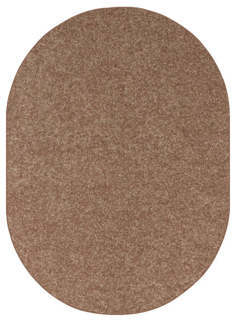 Home Queen Solid Color Oval Shape Area Rugs, 3' x 5' Oval ...