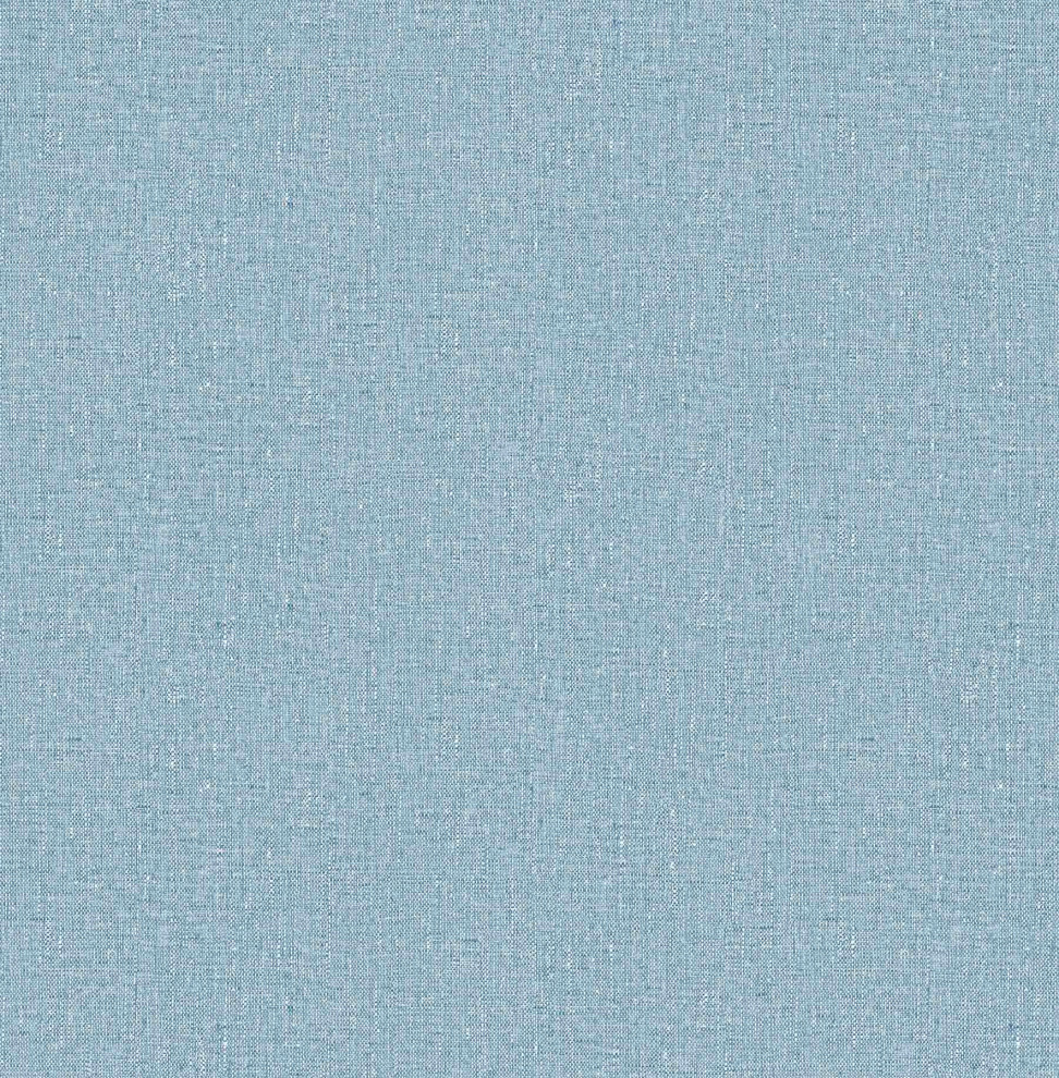 Grace Blue Linen Wallpaper, Swatch - Contemporary - Wallpaper - by ...