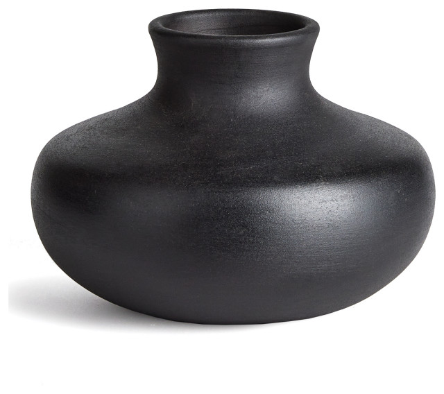 Fiorella Large Black Vase - Contemporary - Vases - by Napa Home ...