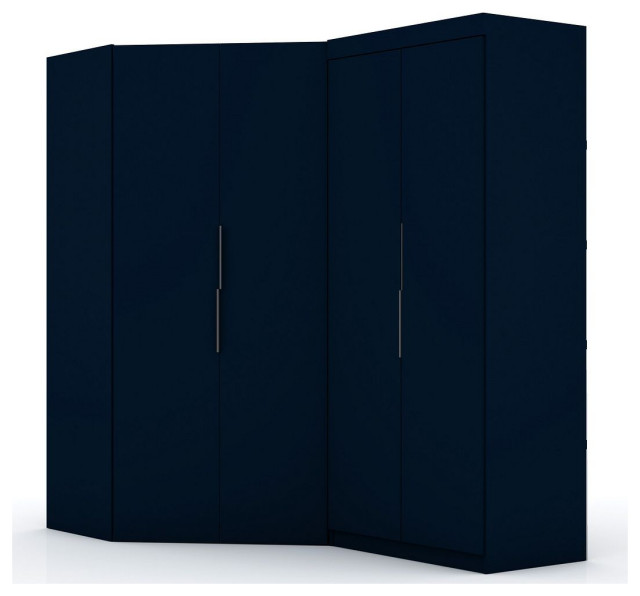 Mulberry 3.0 Sectional Corner Wardrobe Closet - Set of 2 in White ...