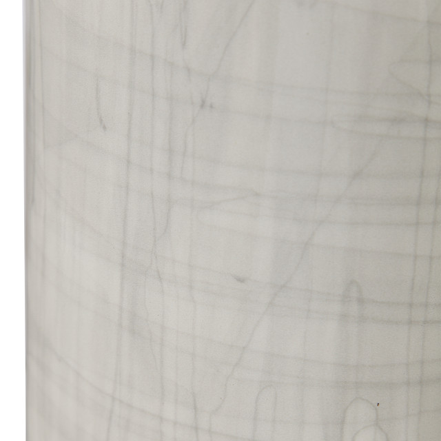 Elegant Contemporary Beige Gray Drip Table Lamp Cylinder White ...
