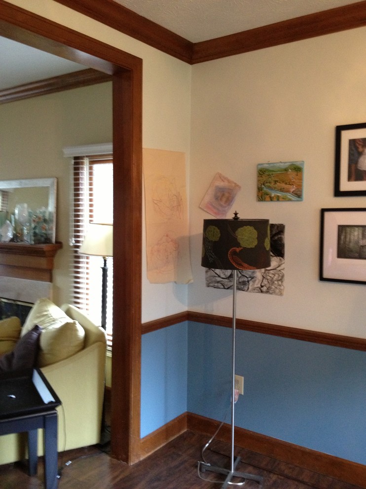 paint the baseboard and leave the crown?