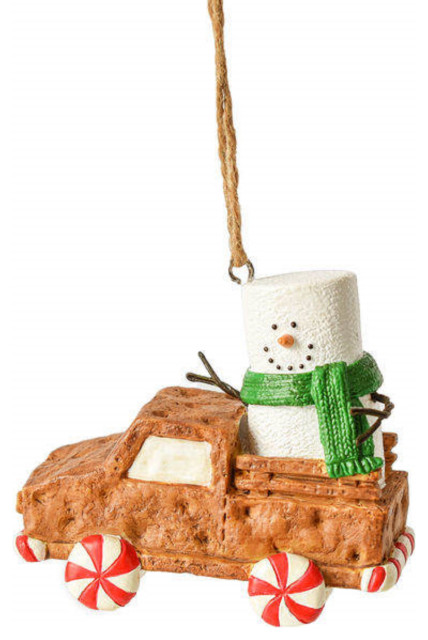 Ganz S'Mores Graham Cracker Truck Christmas Resin Tree Ornament, 3.3 ...