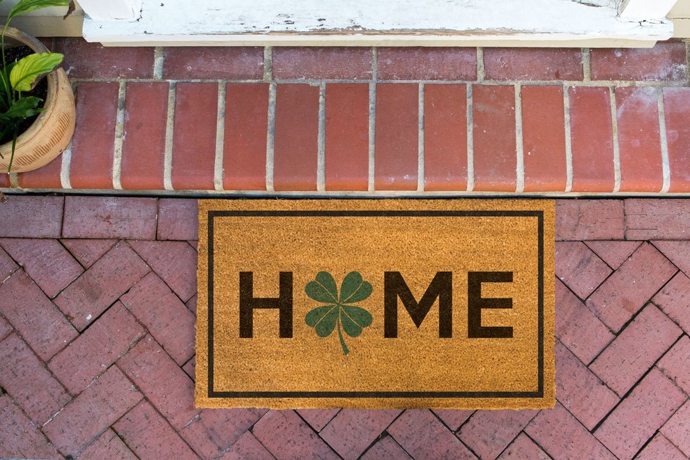 Welcome Mat, ''Home Of The Irish'' - Contemporary - Doormats - by Bison ...