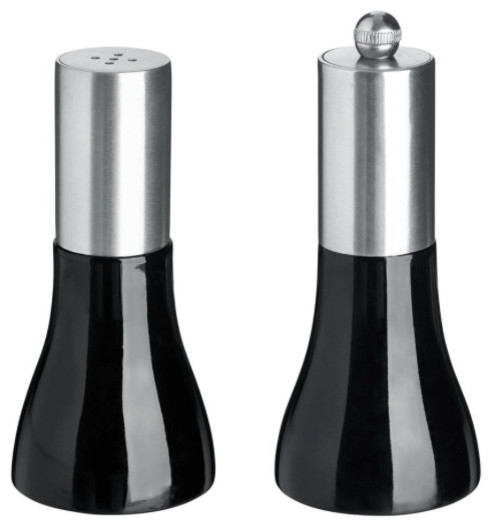 Vega Tabletop Accessories, Nutima, Salt Caster and Pepper Mill, Black ...