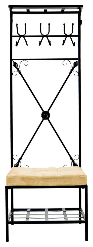 Arnold Entryway Storage Rack/Bench Seat - Transitional - Hall Trees ...
