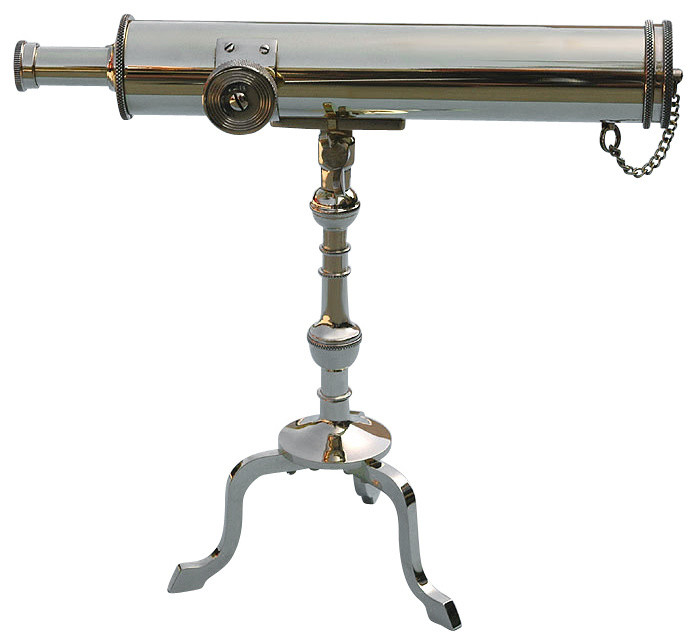 10" Polished Brass Victorian Desk Telescope - Beach Style - Telescopes ...
