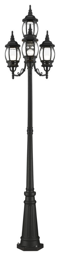 Textured Black Traditional, Colonial, French Historical, Outdoor Post ...