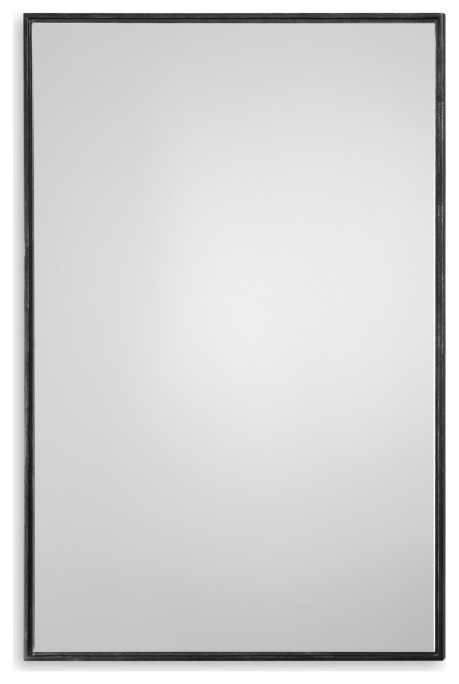 36" Industrial Bronze Rectangle Mirror - Contemporary - Wall Mirrors ...