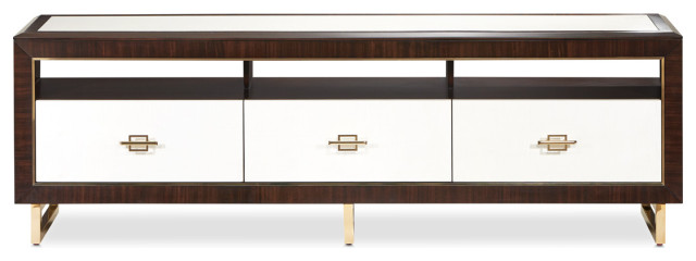 Belmont Place Media Cabinet Espresso - Contemporary - Entertainment ...