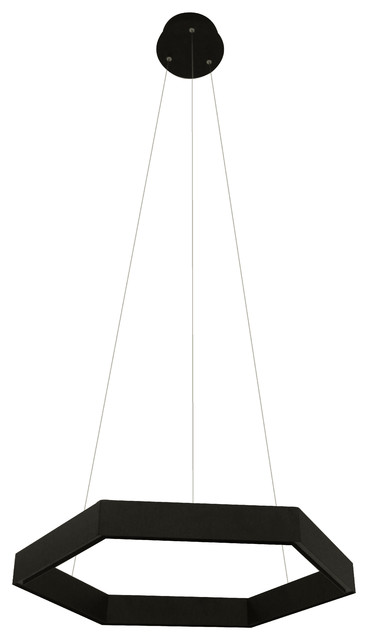 Metal and Acrylic Octagon Shaped Frame LED Light Fixture - Contemporary ...