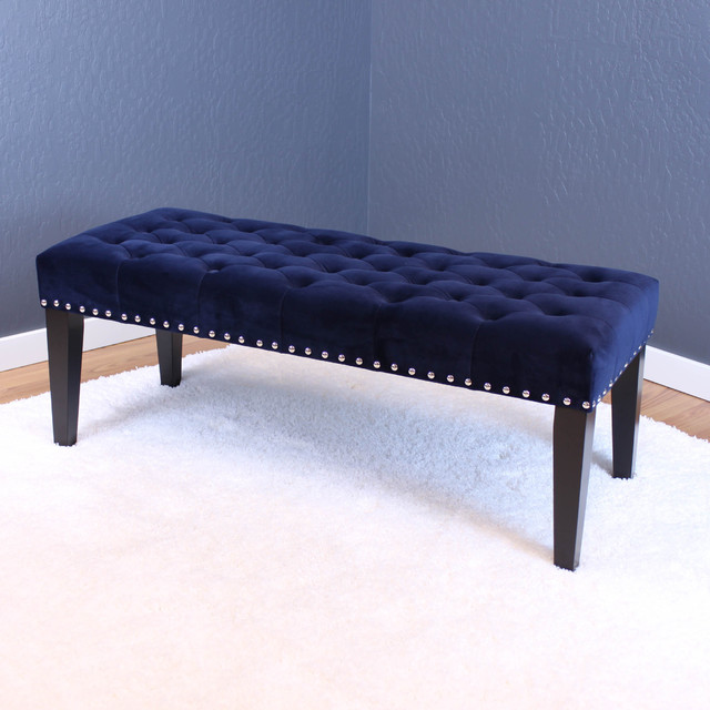 Markelo Velvet Bench - Contemporary - Upholstered Benches - by Monsoon ...