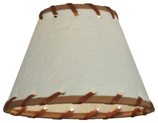 6.25W X 4.25H Parchment & Rawhide Shade - Southwestern - Lamp Shades ...