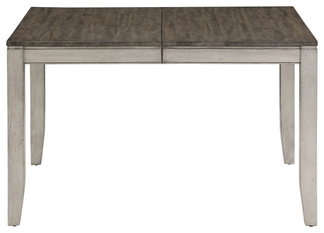 Abacus Two-tone Smokey Alabaster and Brown Dining Table with 12-inch ...