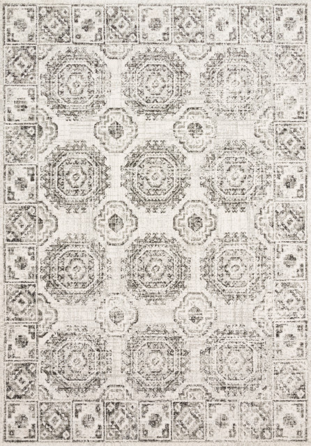 Loloi Rosina Contemporary Joa-03 5'3" Round Rug, 5'3" Round ...