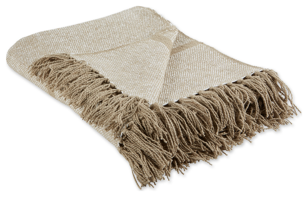 Stone Stripe Homespun Throw - Transitional - Throws - by Design Imports ...