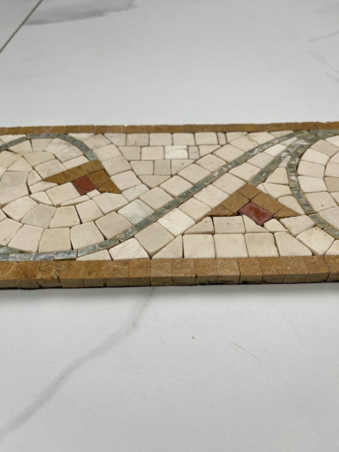 Marble Mosaic Border Listello Accent Tile Agean Antique 5x14.5 Tumbled ...
