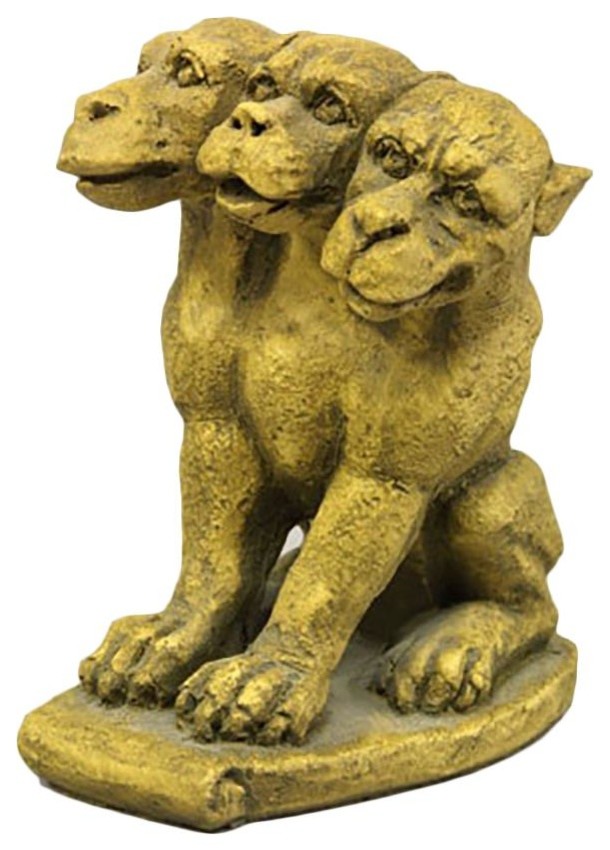 Cerberus Gargoyle-Dwarf, Gargoyle Statue - Traditional - Garden Statues ...