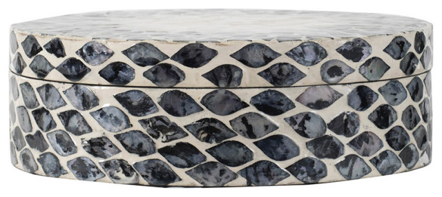 VG-Vintage Glamour Decorative Box in Pearl Black And Pearl White And ...