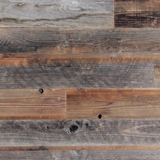 Reclaimed Barnwood Wide Planks, 20 Square Feet - Rustic - Wall Accents ...