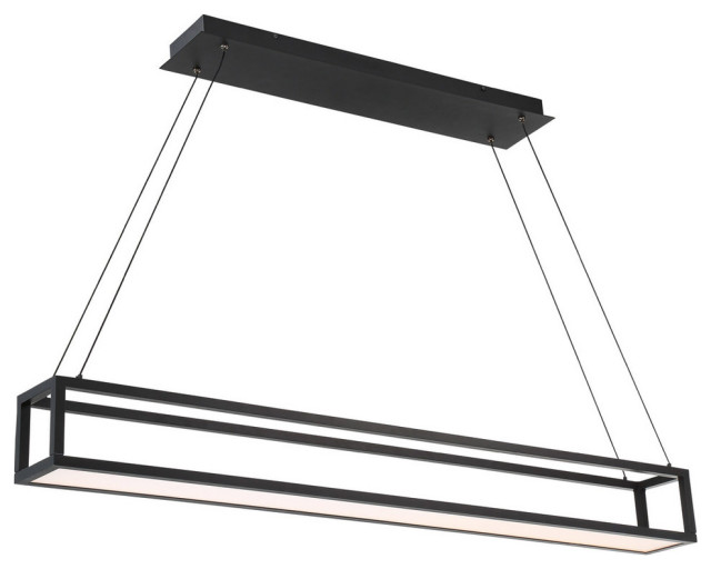 WAC Trick Box 3000K Pendant Light in Black, 5.000 - Modern - Pendant ...