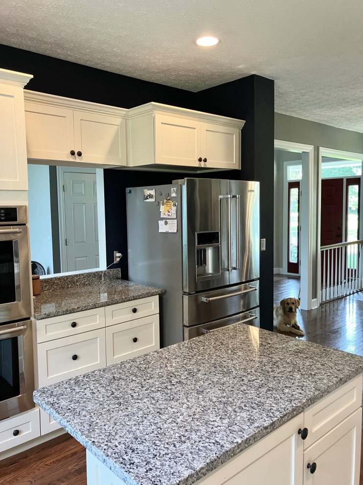 White Kitchen Cabinets Blue Walls. Minimalist Good Bad or Boring