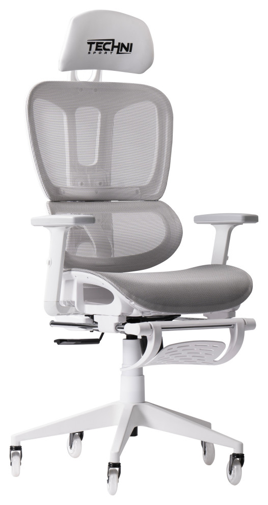 Techni Sport AIRFLEX2.0 White Mesh Gaming Chair - Modern - Gaming ...