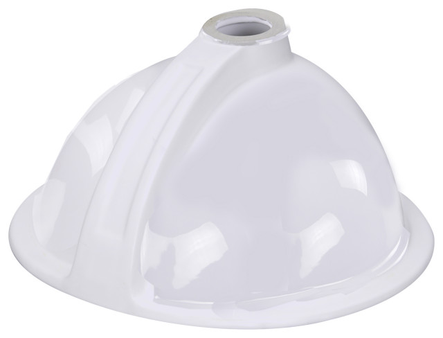 13"X 10"Glazed Bottom Undermount Ceramic Sink - Contemporary - Bathroom ...