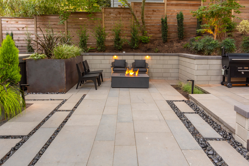Brett and Katie's backyard redesign - Modern - Patio - Portland - by ...