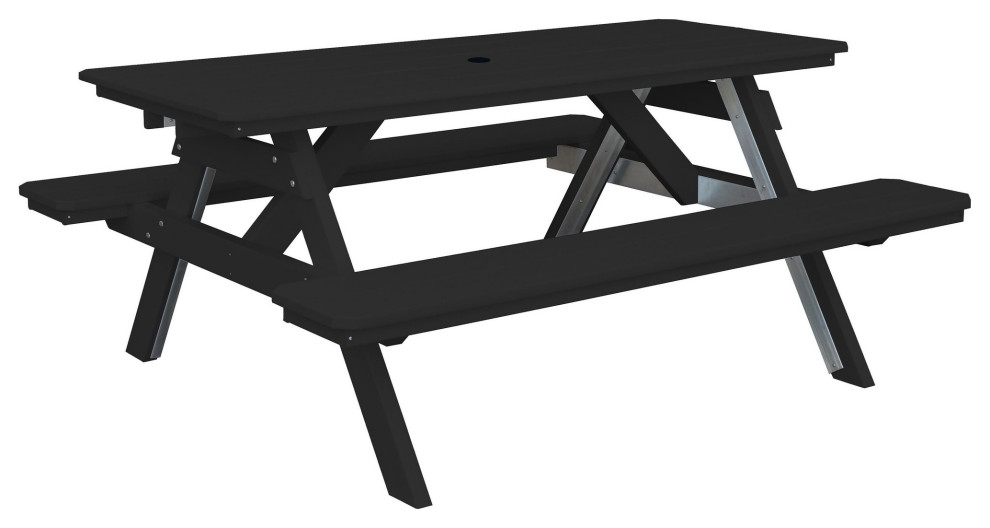 Poly Lumber Picnic Table, 6' - Transitional - Outdoor Dining Sets - by ...