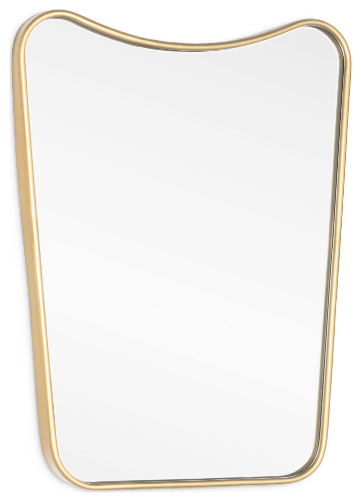 Ellison Gold Metal Wall Mirror 23" x 30" - Modern - Wall Mirrors - by ...