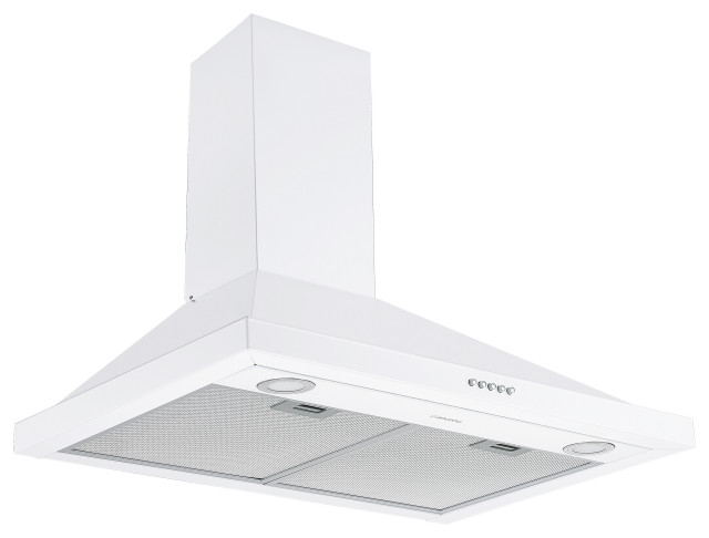 30" Convertible Wall Mount Pyramid Range Hood - Contemporary - Range ...