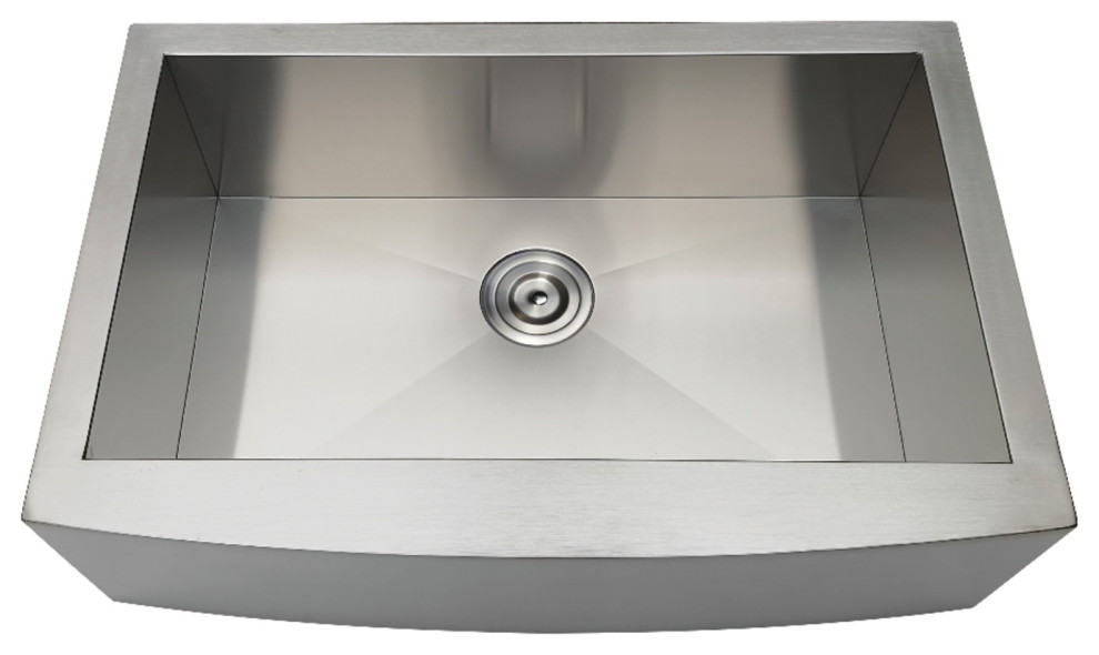 Gourmetier Drop-In Stainless Steel Single Bowl Farmhouse Kitchen Sink ...