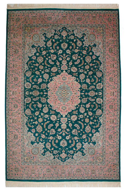 6'0x9'2, Handmade Luxury Tabriz Rug, 6'0x9'2 - Traditional - Area Rugs ...