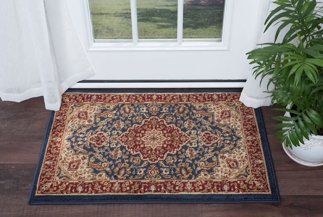 Kirsten Transitional Border Area Rug, 2' X 3' - Traditional - Area Rugs ...