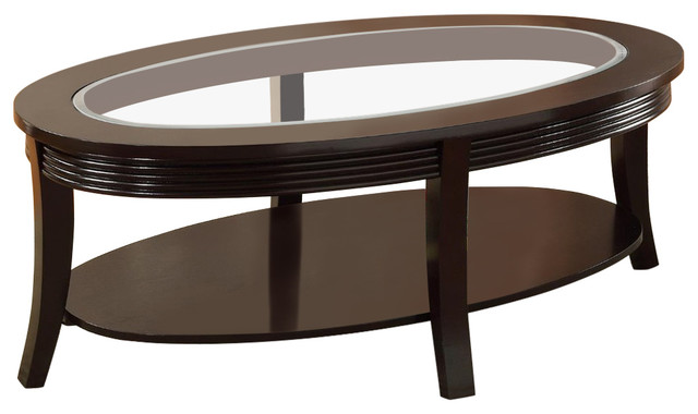 Solid Wood Coffee Table, Espresso - Transitional - Coffee Tables - by ...