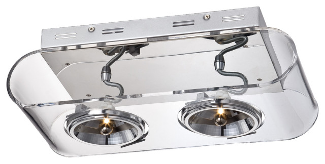 Eurofase 24812-22 2-Light Track, Curve Collection, Clear Finish ...