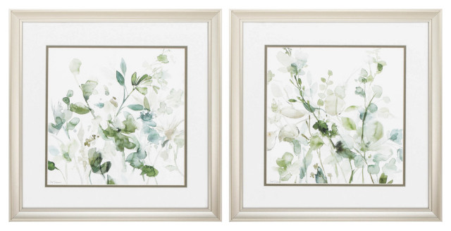 Sage Garden Wall Art, 2-Piece Set - Contemporary - Prints And Posters ...